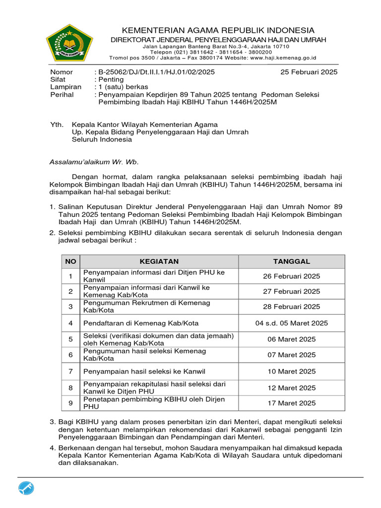 SE Seleksi PIH 2025 TTE | PDF