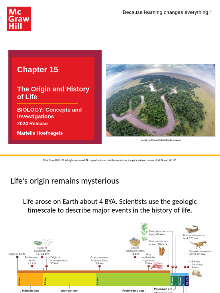 Ch.15 The Origin and History of Life | PDF | Hominidae | Homo
