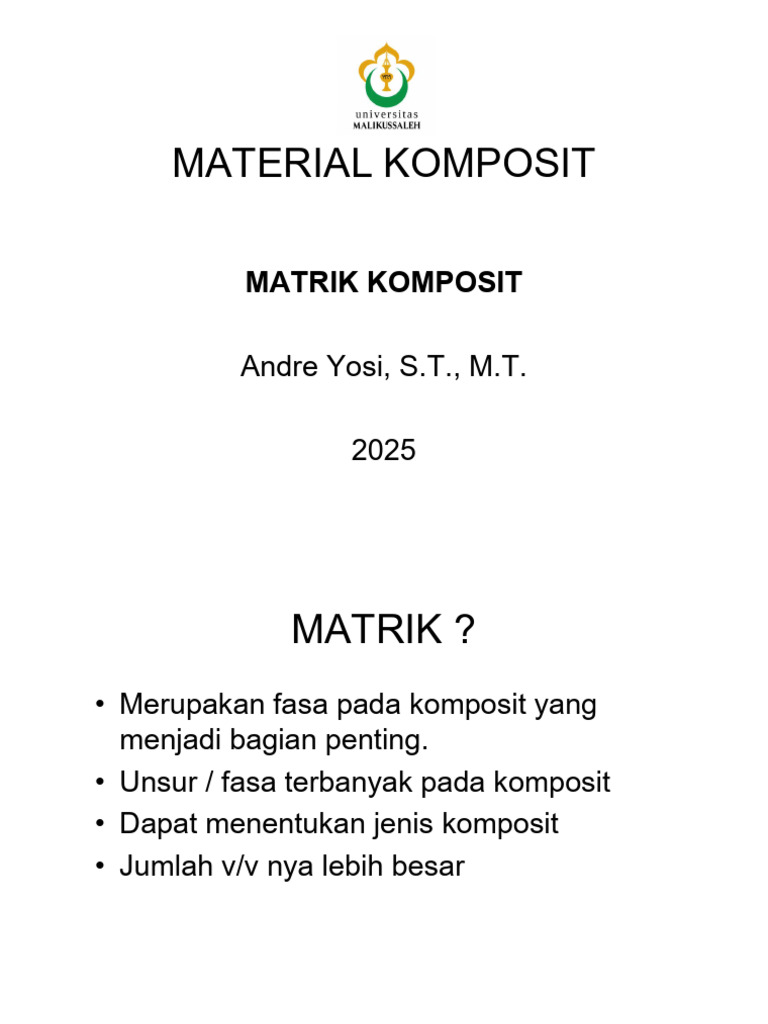 Matrik Komposit | PDF