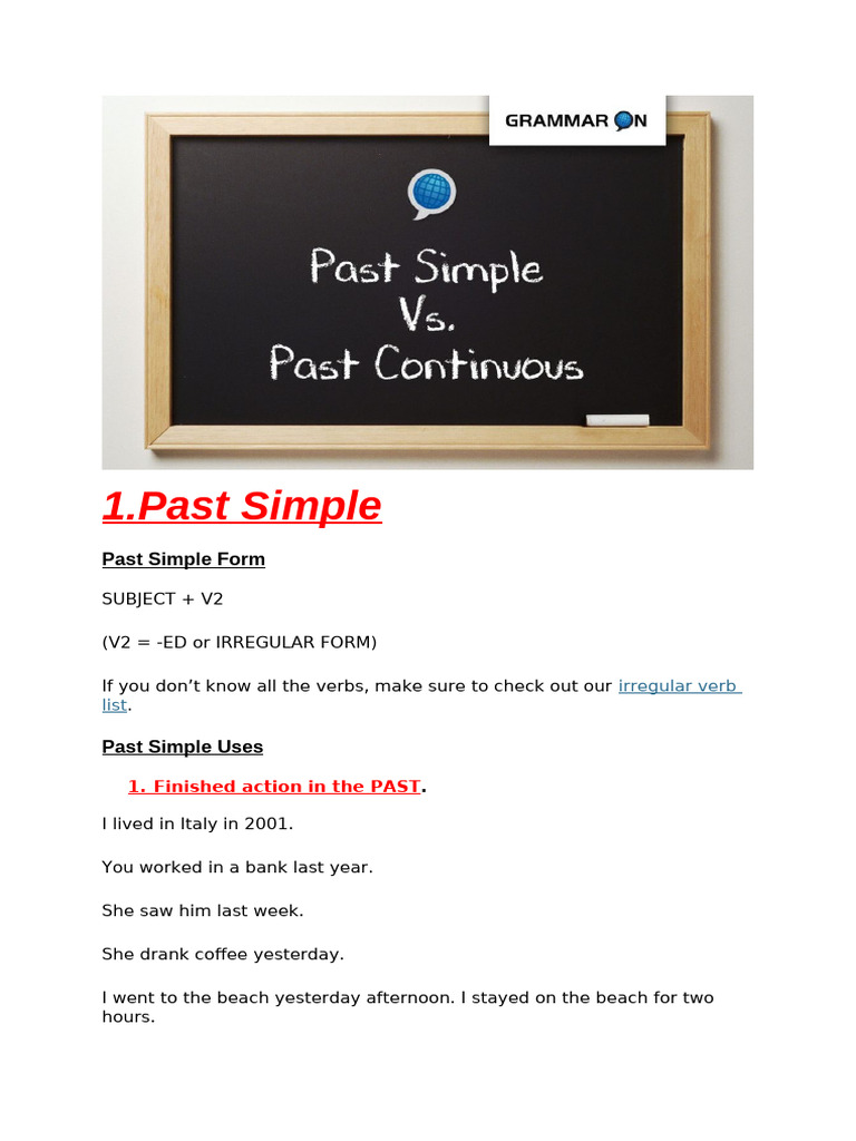 Understanding Past Simple and Continuous | PDF