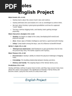 Holes - Character Traits Questions - Until Chapter 5 | PDF ...