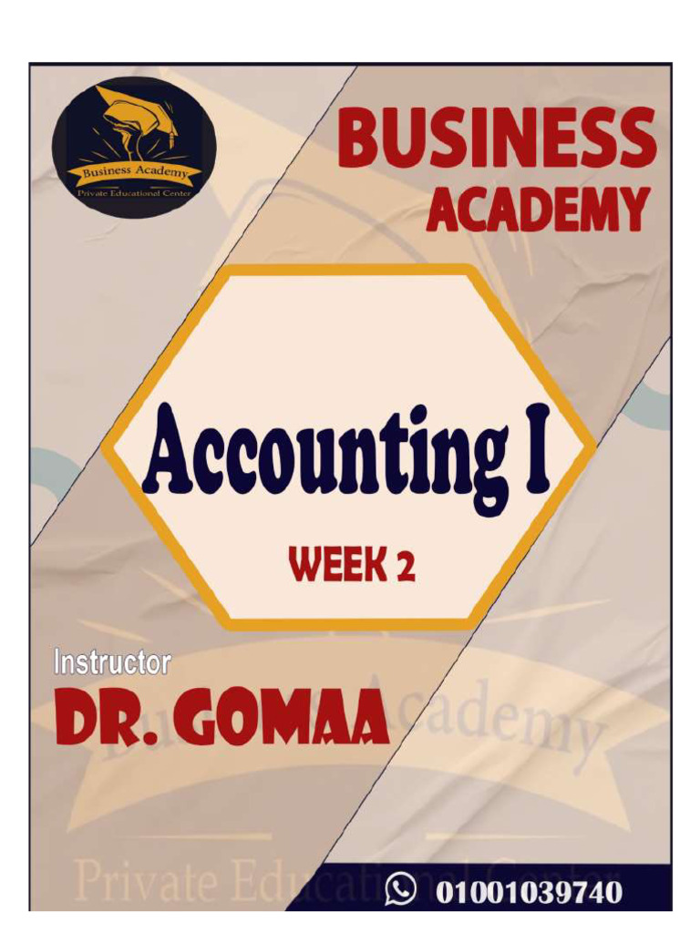 Chapter 1 Accounting Bue a5er Week 2 | PDF