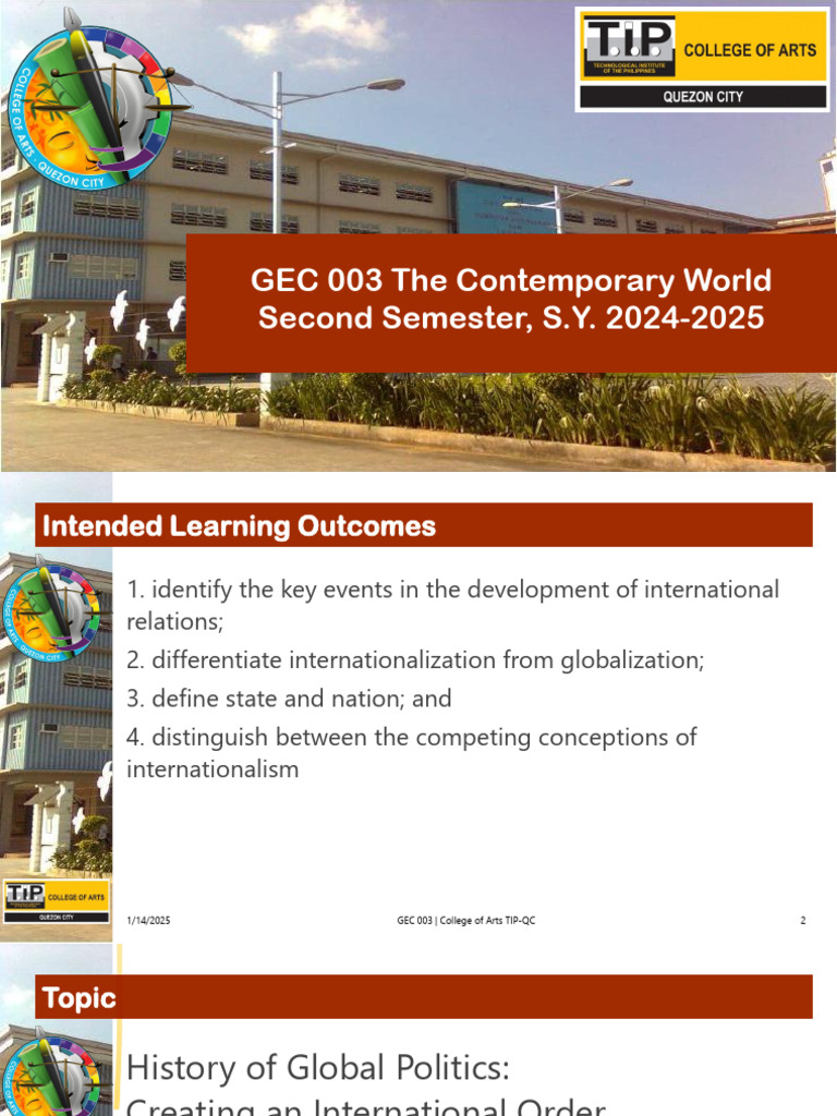 Understanding Global Politics and Internationalism | PDF ...