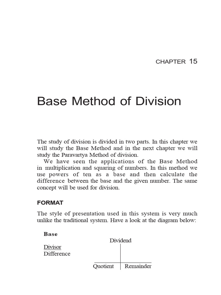 Division Vedic Maths | PDF | Division (Mathematics) | Abstract Algebra