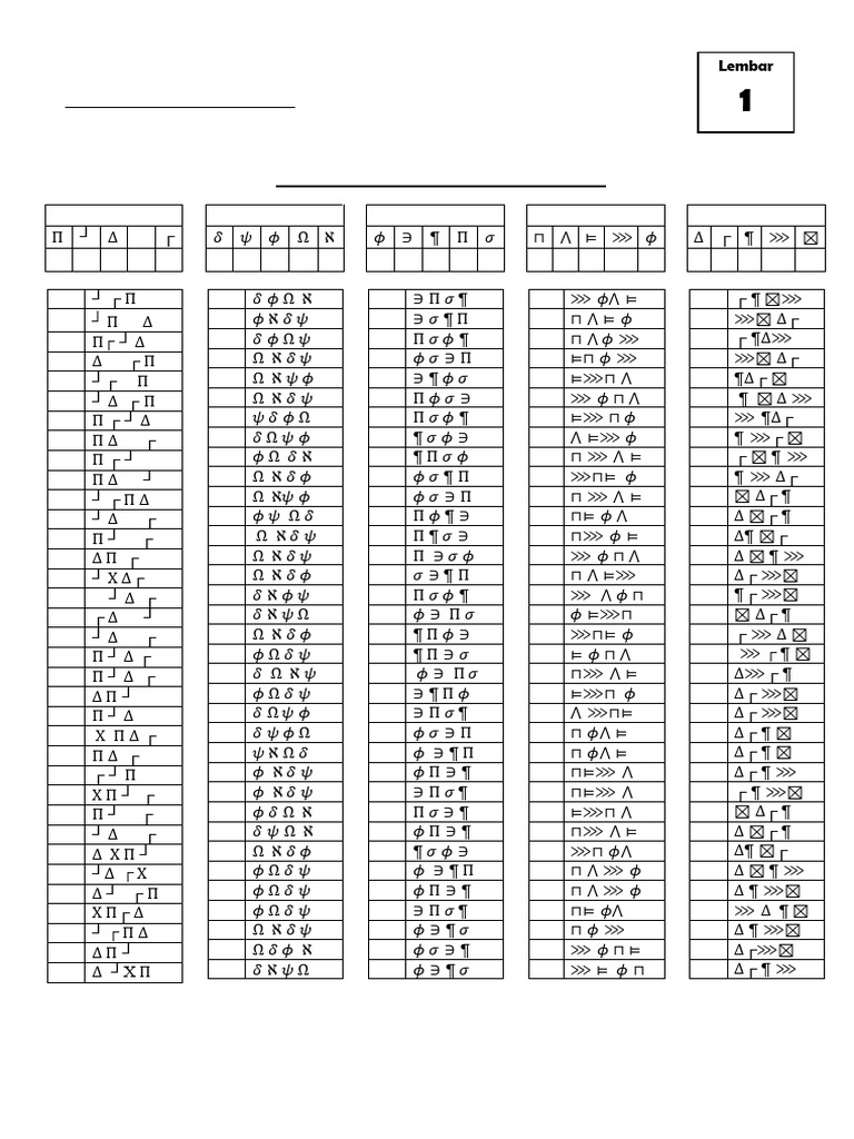 Psikotes Simbol | PDF