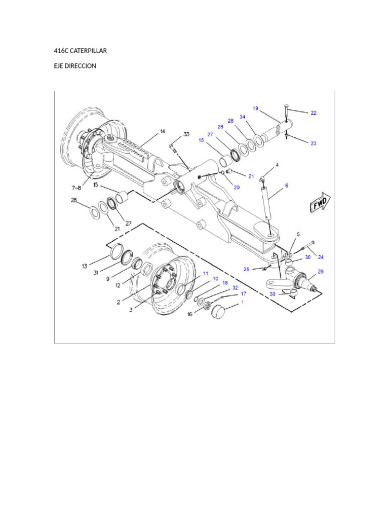 416C Caterpillar Eje 1 | PDF