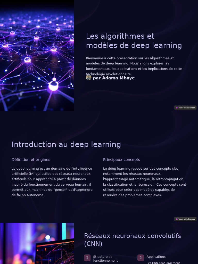 Les-algorithmes-et-modeles-de-deep-learning | PDF | Apprentissage ...