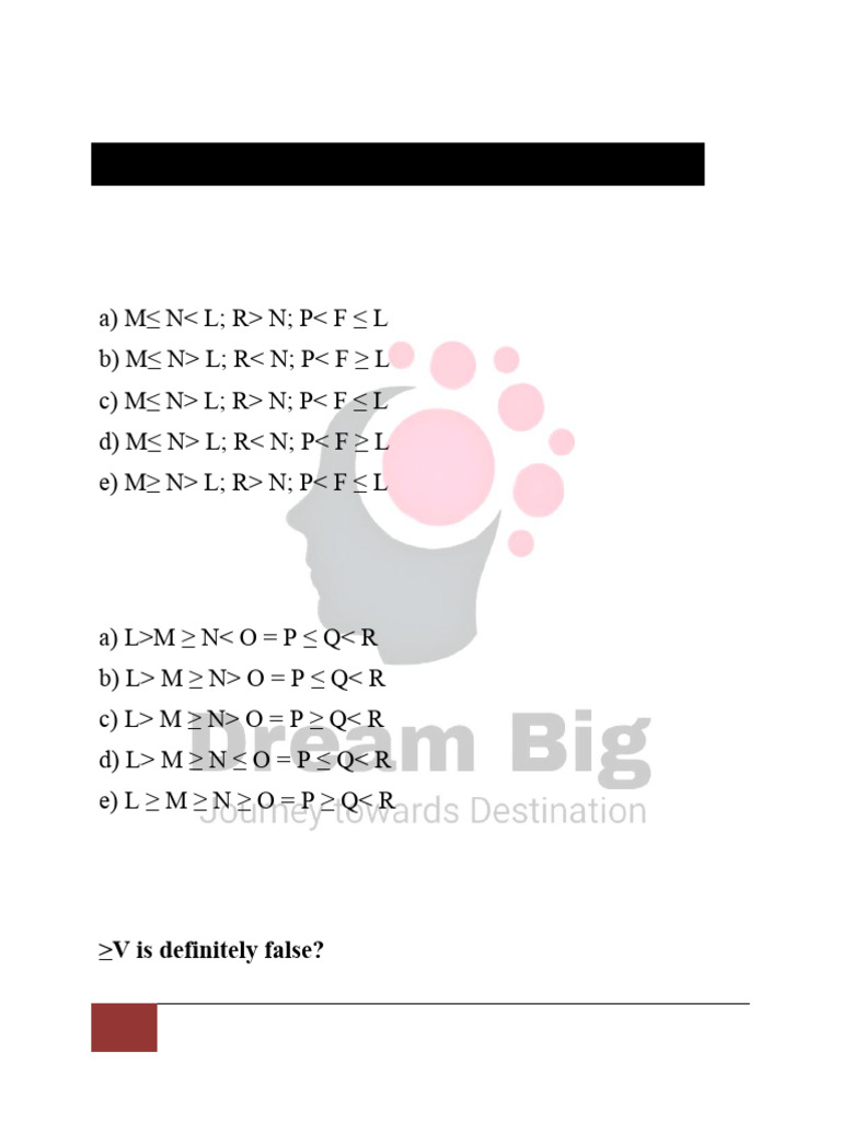 20 Most Important Inequality Reasoning For RRB | PDF | Mathematics | Logic