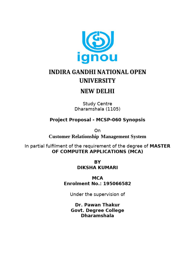 Indira Gandhi National Open University | PDF