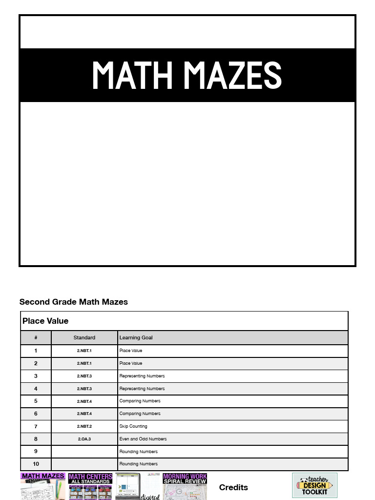 2nd-Grade-Mazes-Place Value and Patterns | PDF | Mathematics | Arithmetic