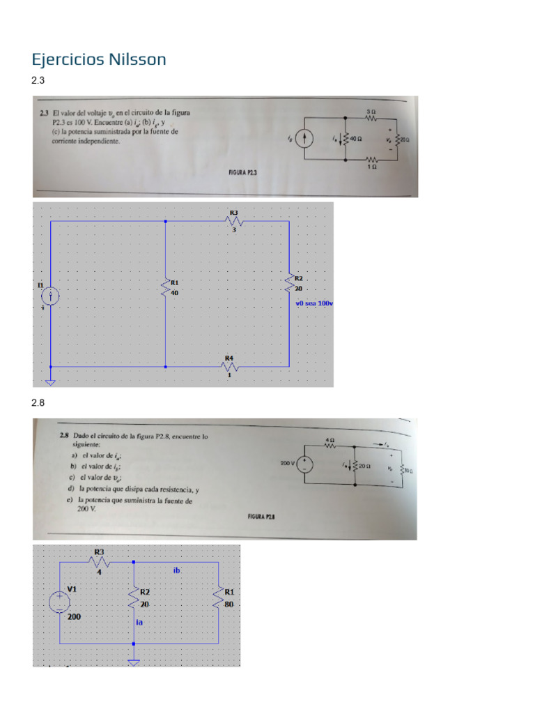 Ejercicios Nilsson | PDF