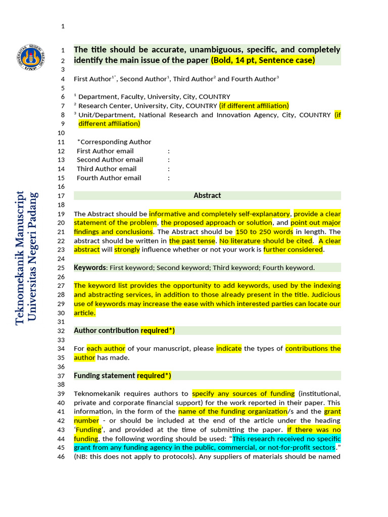 Manuscript Template - Teknomekanik | PDF | Artificial Intelligence | Intelligence (AI) & Semantics