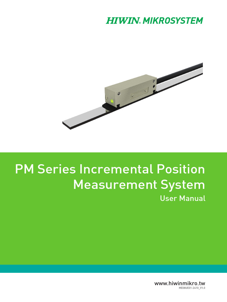 PM Series Incremental Position Measurement System User Manual V1.0 (EN ...