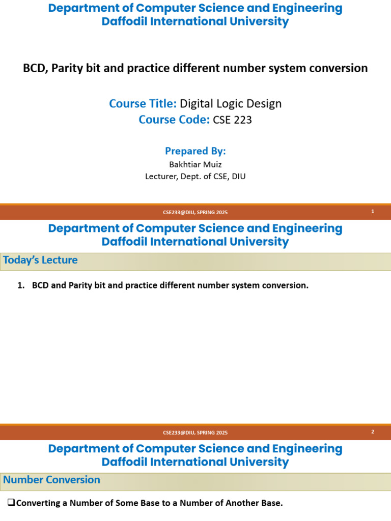 L-2(Theory) | PDF | Binary Coded Decimal | Bit