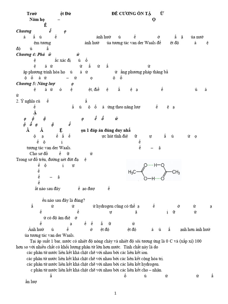ĐỀ CƯƠNG GK2 HÓA 10 (24-25) | PDF