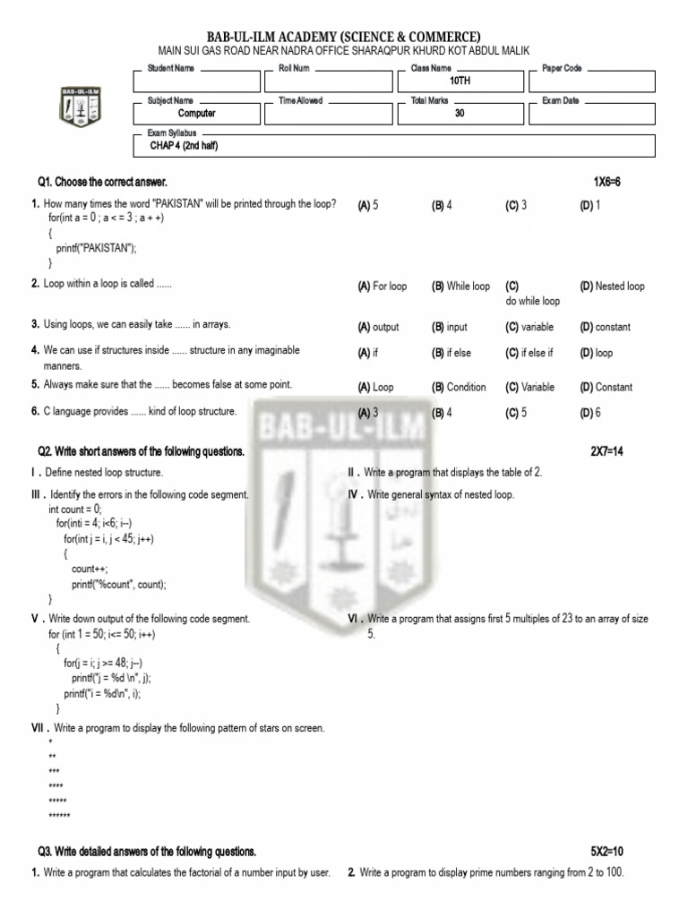 10th Computer Ch4 2nd Half | PDF | Computing | Computer Programming