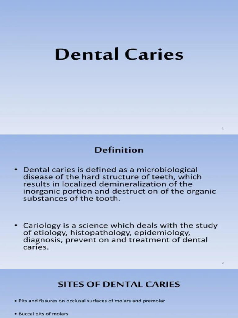Dental Caries Class | PDF