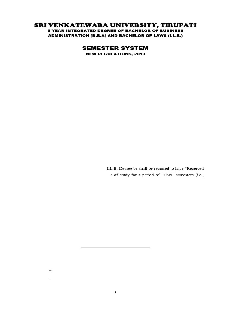 5 yr bba llb syllabus | PDF | Tort | Guarantee