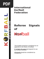 Netball Officiating Signals | PDF | Hand | Arm
