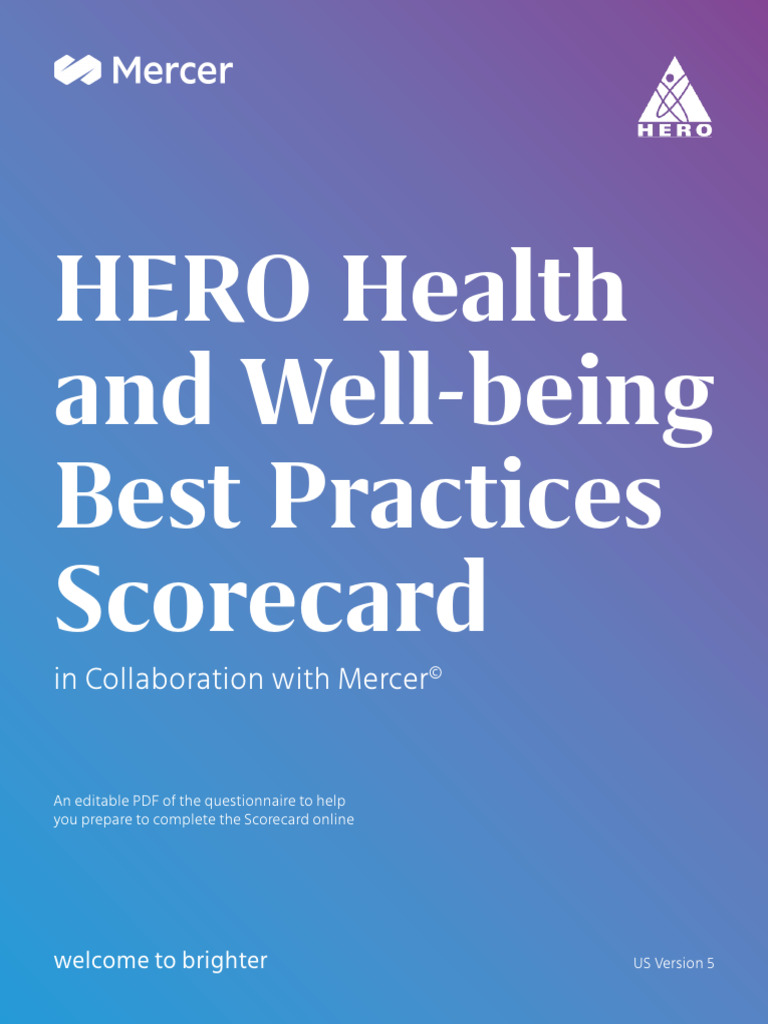 PDF 2023 Us Hero Scorecard | PDF | Employee Retention | Mental Health