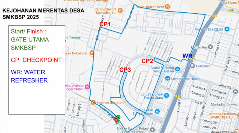 Map Merentas Desa SMKBSP 2025 | PDF