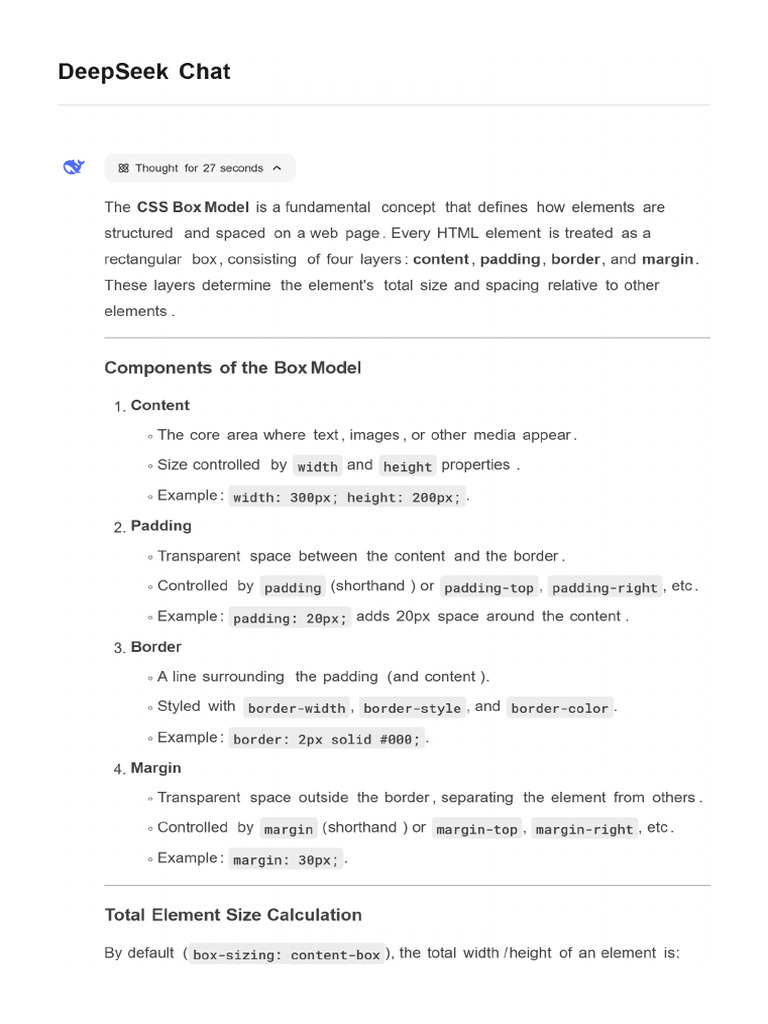 12.CSS Layouting - #3 Box Model - Konsep | PDF