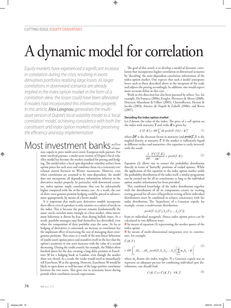 Advanced Equity Derivatives Models | PDF | Volatility (Finance) | Option (Finance)