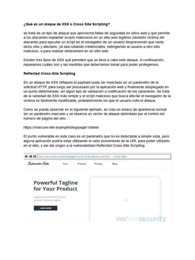 ¿Qué es un ataque de XSS o Cross‑Site Scripting_ | PDF | Modelo de objeto de documento | Script Java