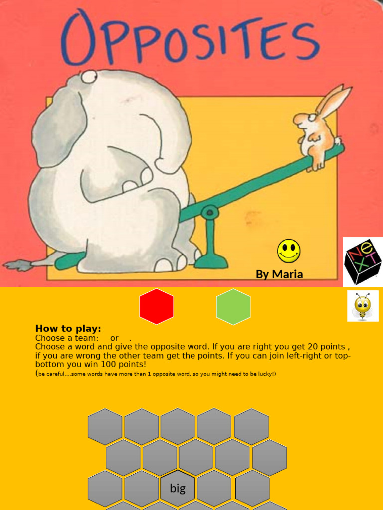 Opposites Activities Promoting Classroom Dynamics Group Form - 55563 | PDF