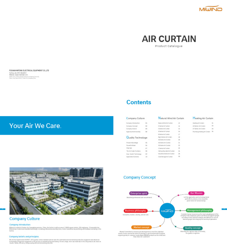 AIR CURTAIN Catalogue-2024 | PDF | Hertz