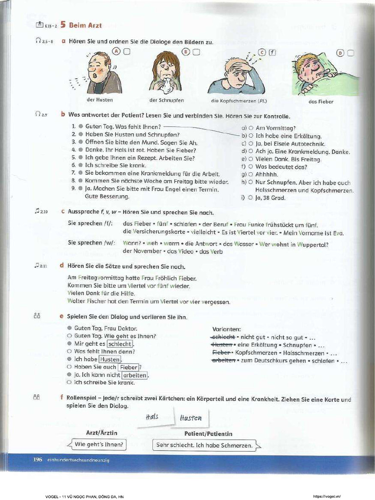 Lektion 13 - Gute Besserung! | PDF