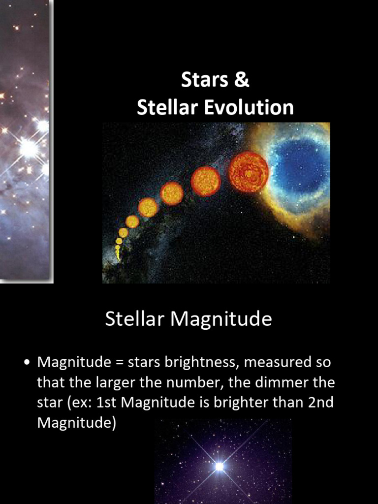Star Properties and Evolution - PART ONE | PDF | Stars | Apparent Magnitude