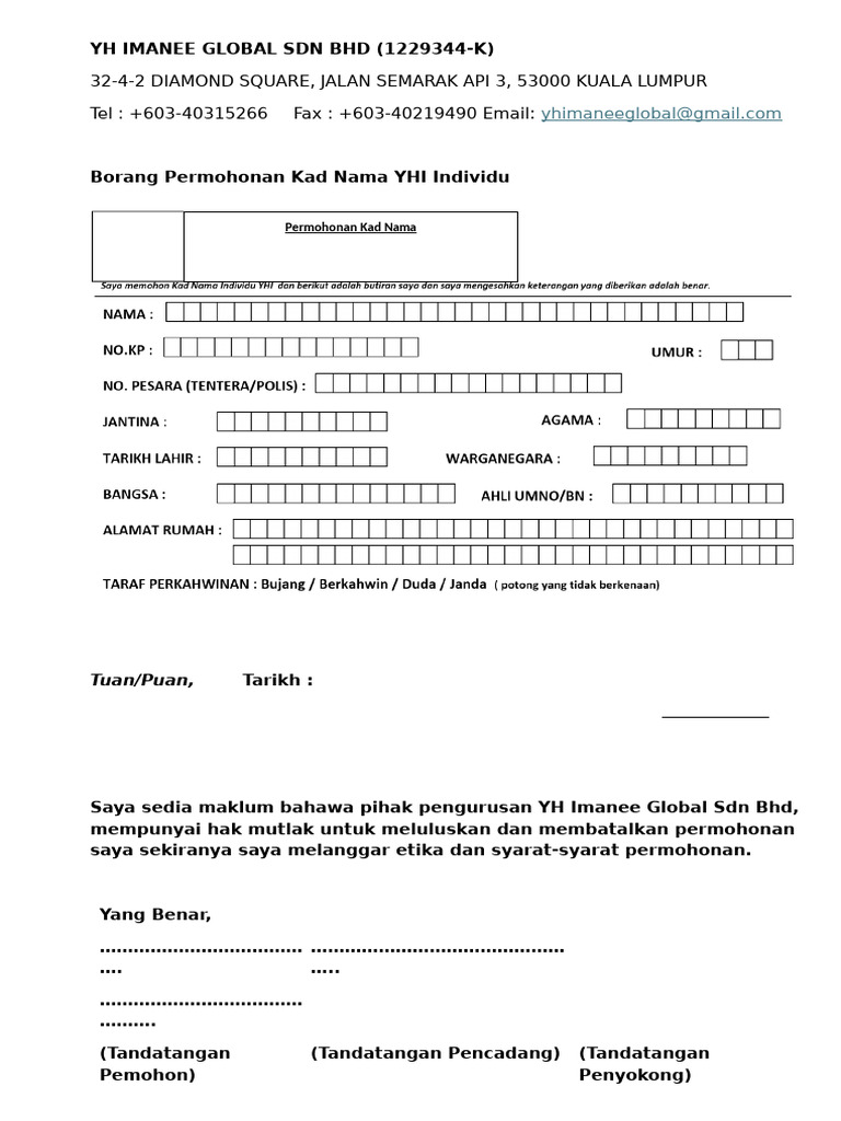 Yh Imanee Global SDN BHD | PDF