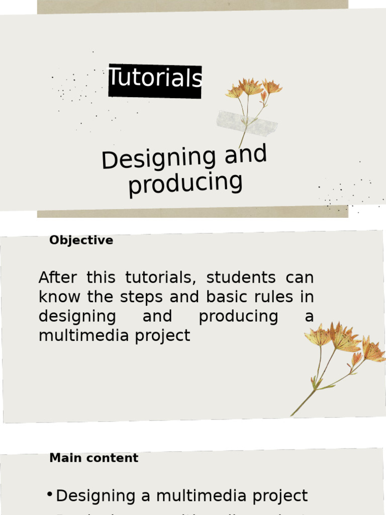 Tutorial3 - DesigningandProducing | PDF | Hyperlink | Graphical User Interfaces