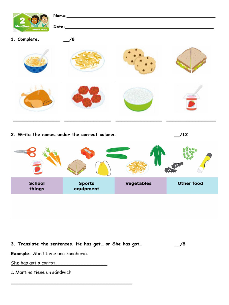 World Class 2 Repaso Unit 2 | PDF