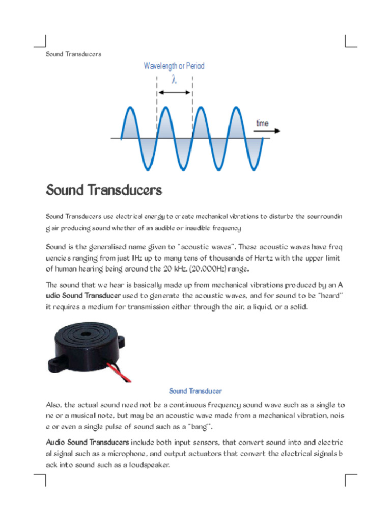 Transducers Telecommunication Principles - Phoenix | PDF