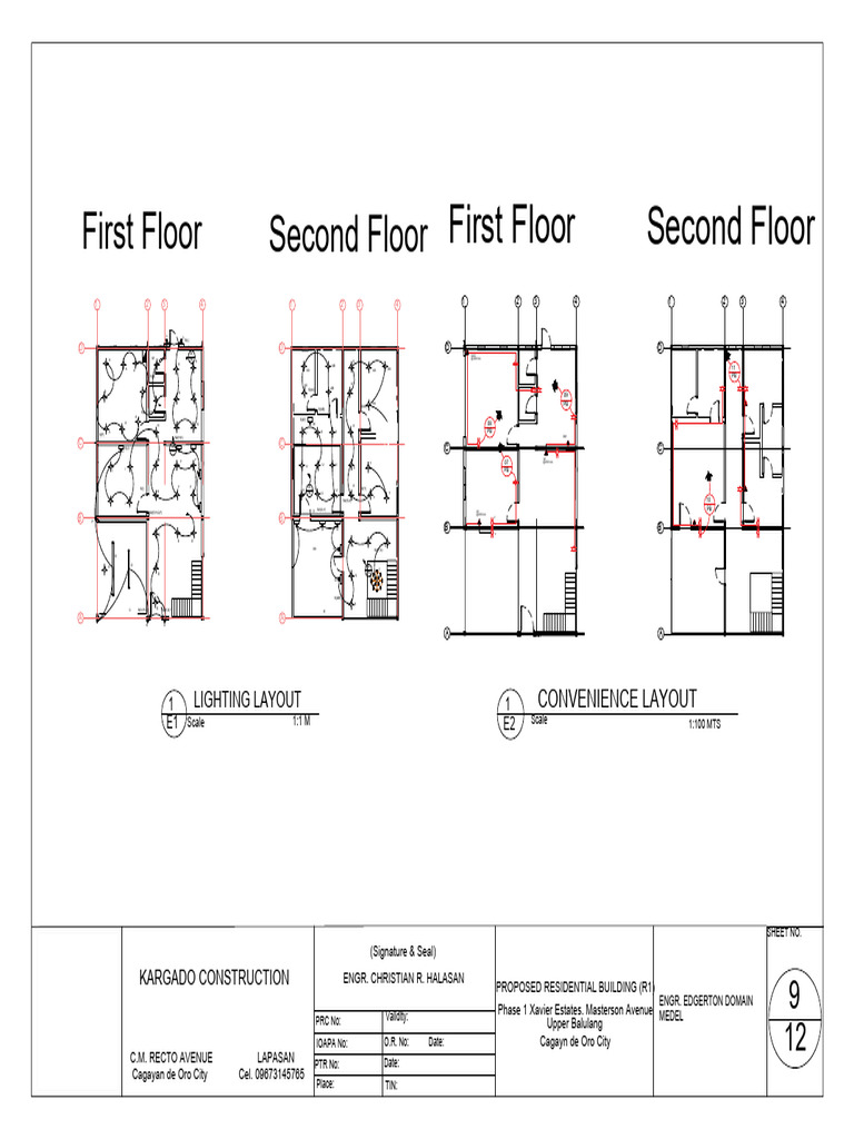 Residential Building Lighting Plan | PDF