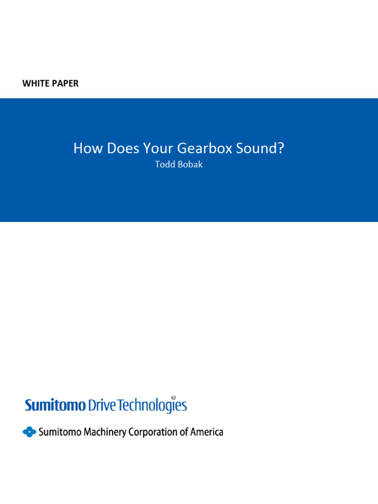 Gearbox Sound Measurement Guide | PDF | Sound | Decibel