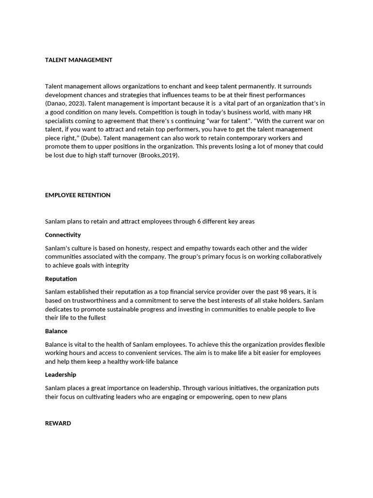 Talent Management | PDF