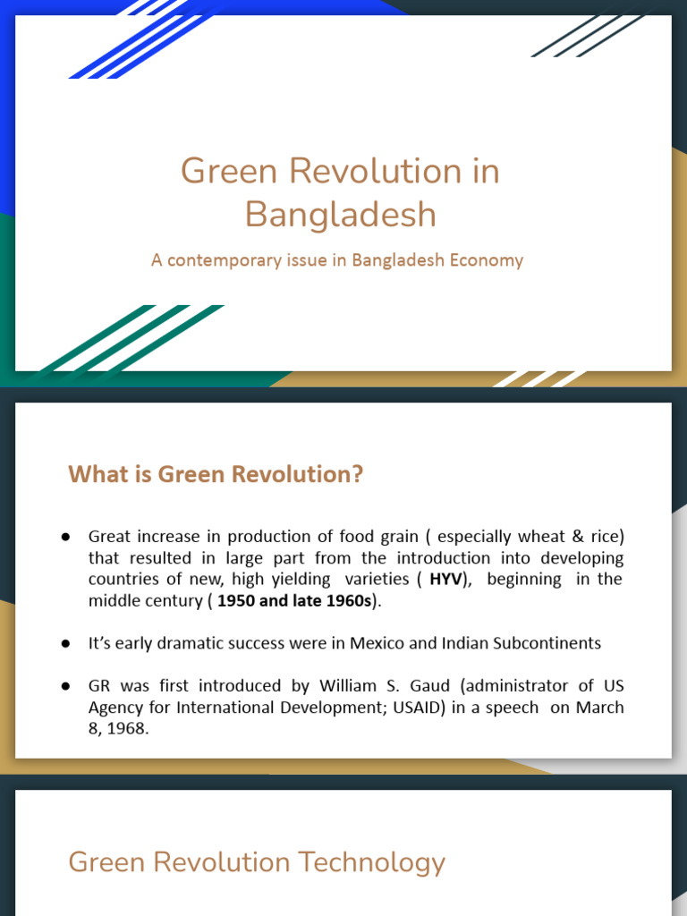 Green Revolution's Impact on Bangladesh | PDF | Green Revolution ...