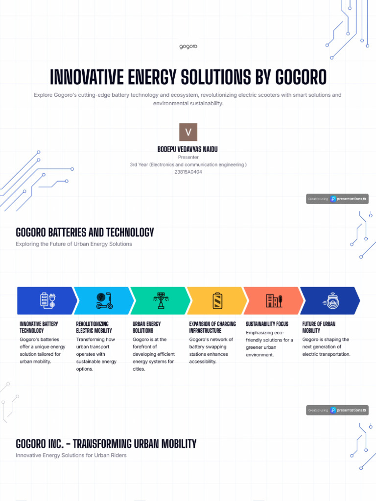 Gogoro Batteries and Technology Analysis | PDF