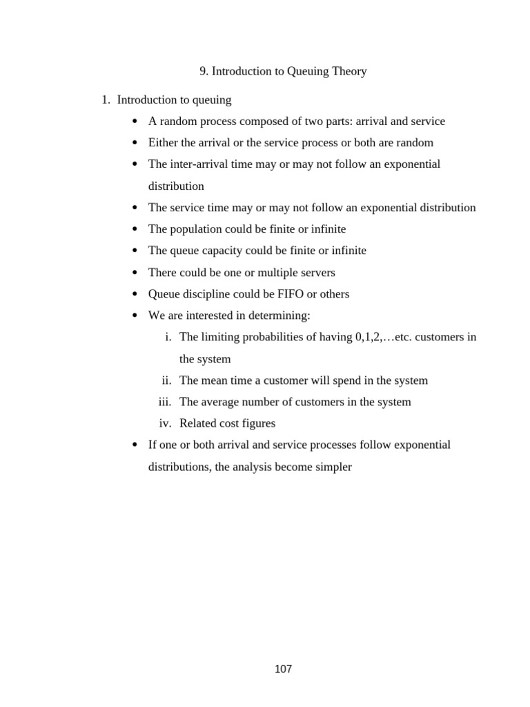 Queuing Theory for Operations Research | PDF | Mathematical Analysis ...