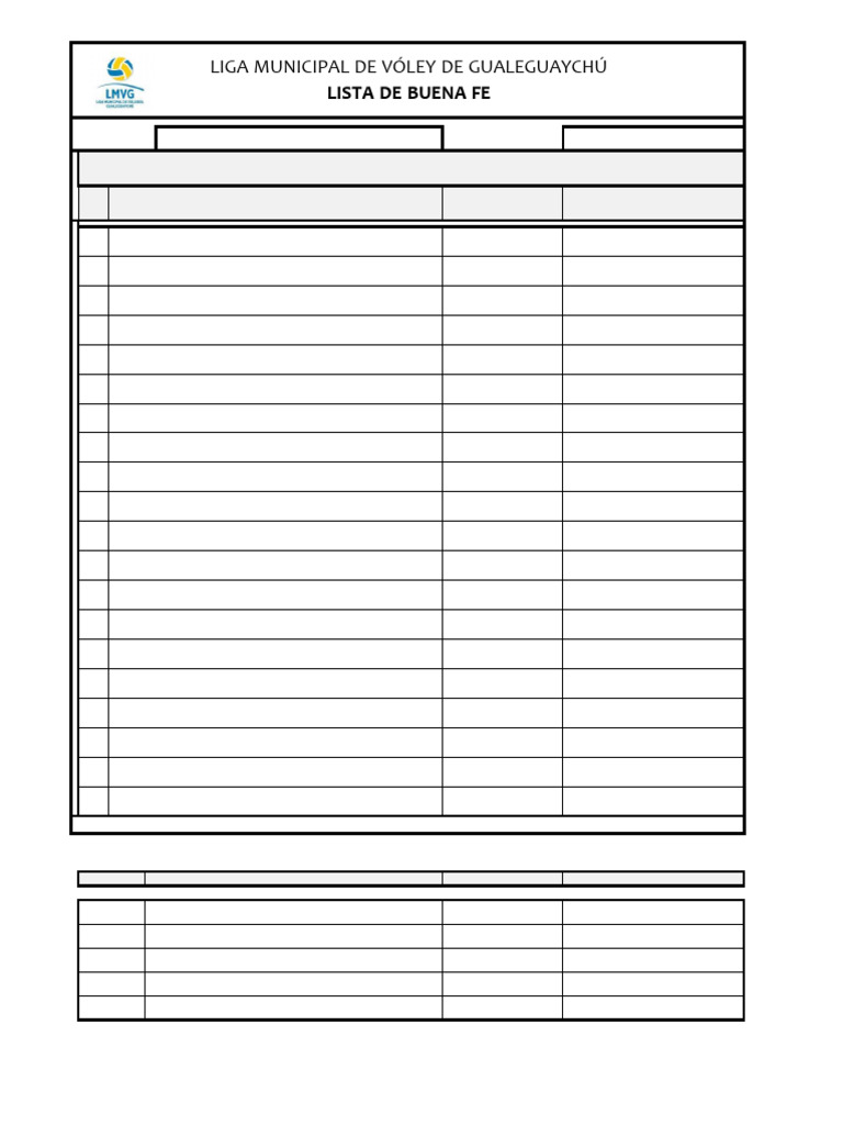 Lista Buena Fe | PDF