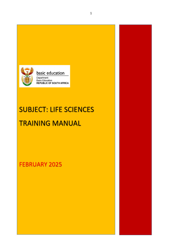 Life Sciences Teacher Training Manual 2025 | PDF | Dominance (Genetics ...