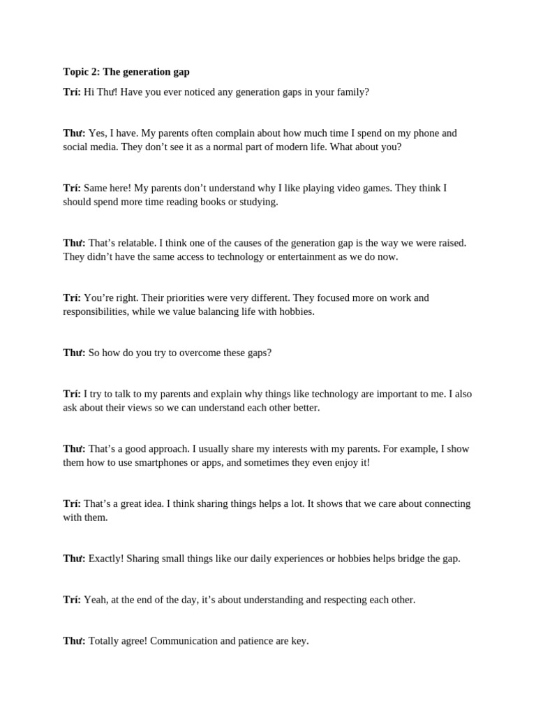 Topic 2 Speaking | PDF