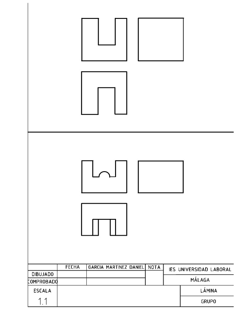 Ejercicio 3 LibreCad Daniel Garcia Martinez | PDF