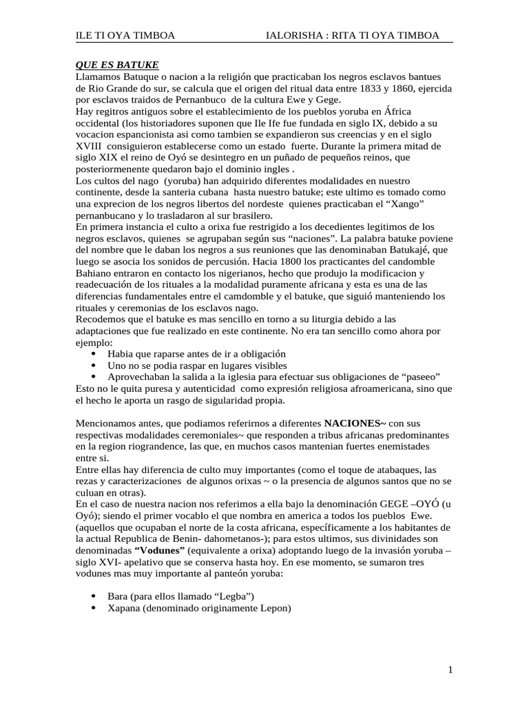 Que Es Batuke | PDF | Rojo