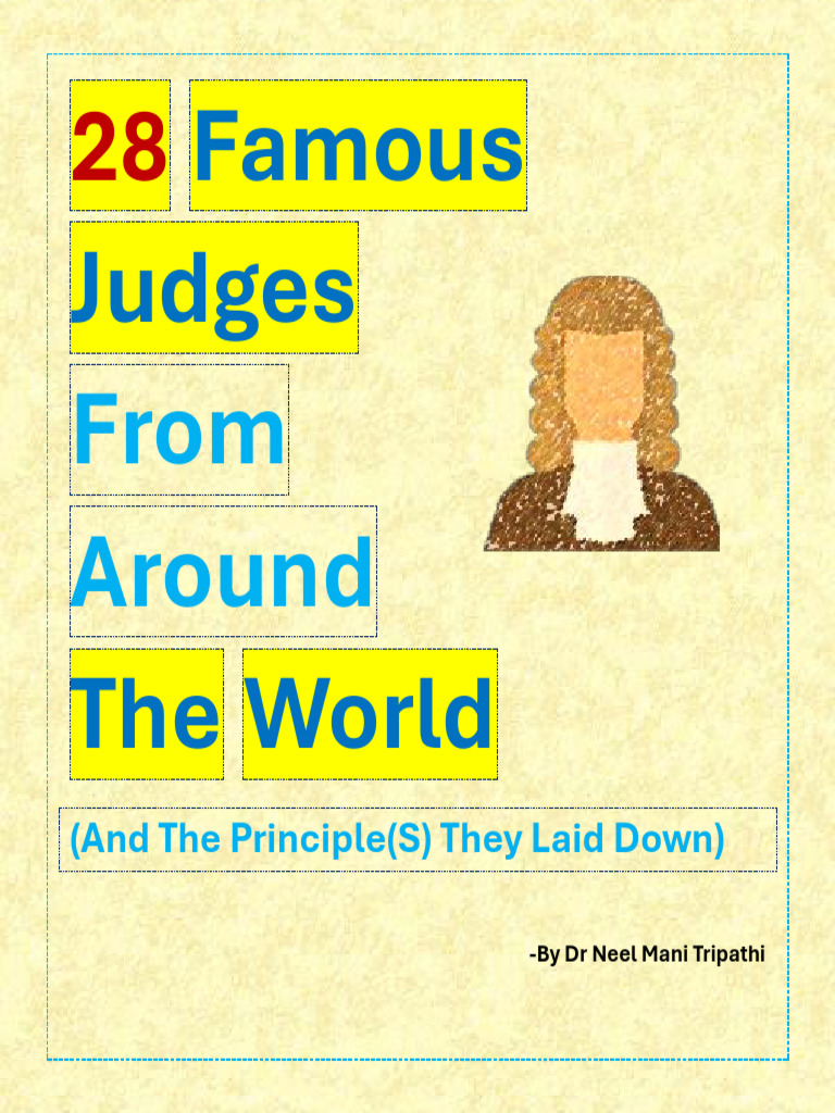 Famous Judges From Around The World | PDF | National Supreme Courts ...