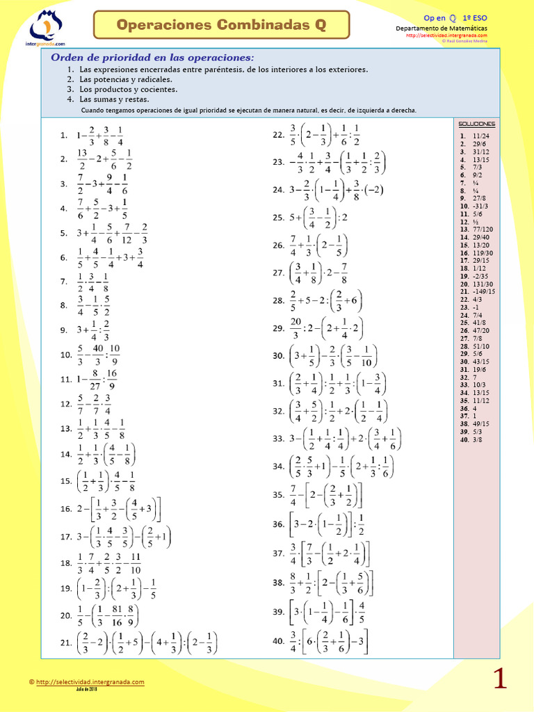 Hoja2 Fracciones | PDF | Matemáticas | Aritmética