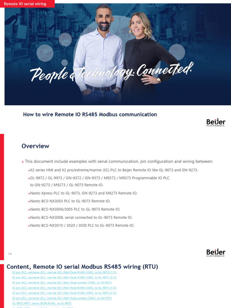 Remote IO Serial Communication Wiring (Rev 1.01) 20230404 | PDF ...